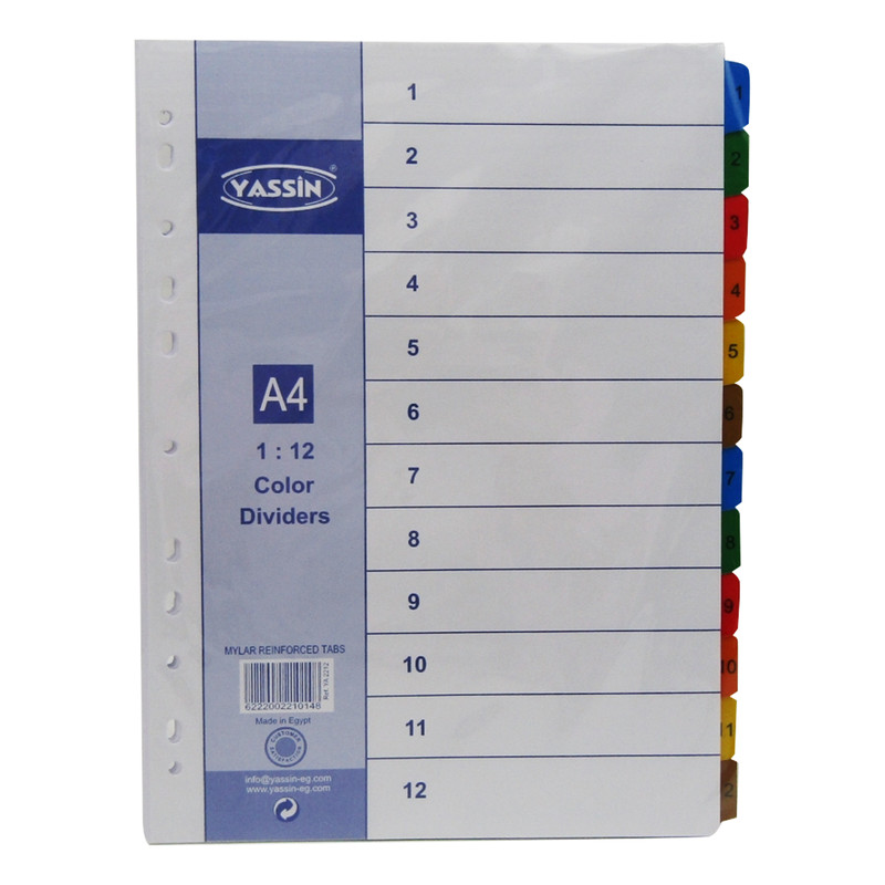 Yassin Separators - 1:12 colored dividers | Office Supplies & More ...