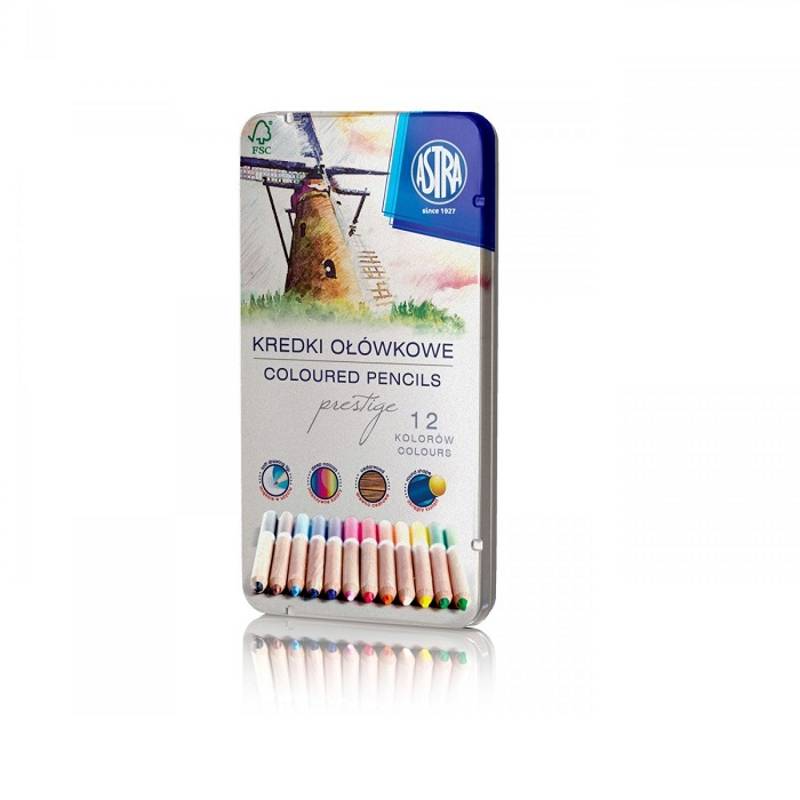 ASTRA Colored pencils PRESTIGE 12 colors | Office Supplies & More ...
