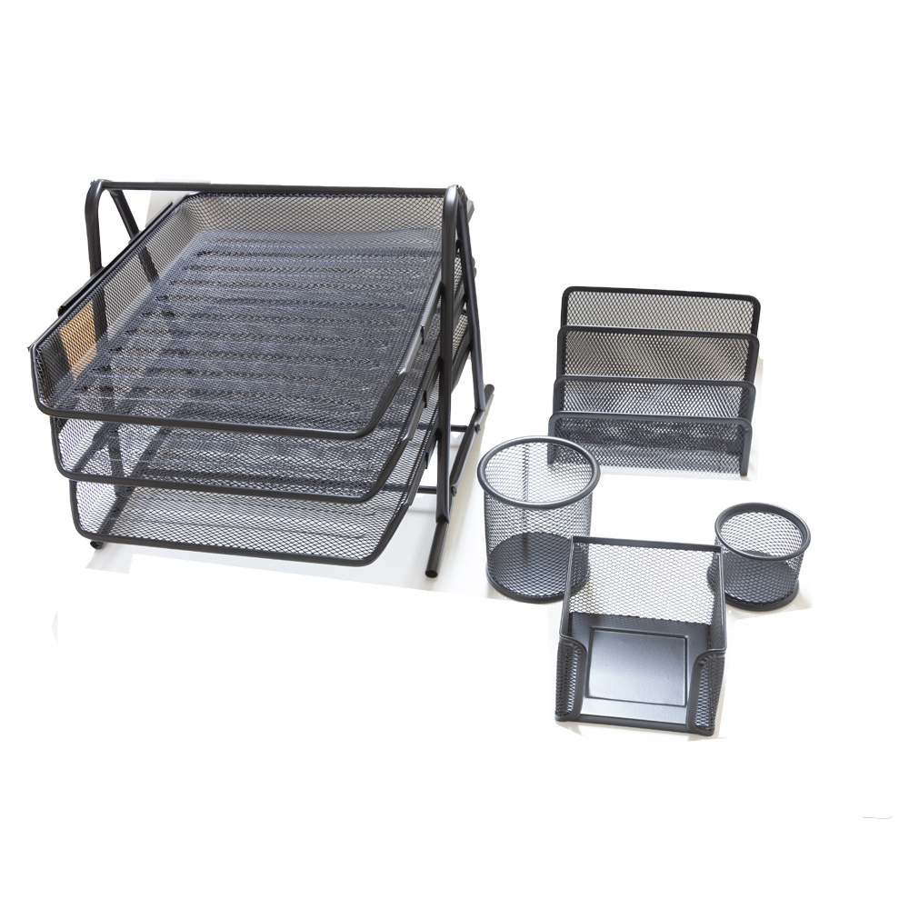 Metal Desk set - 5 PCS | Office Supplies & More - Bakier Stationery