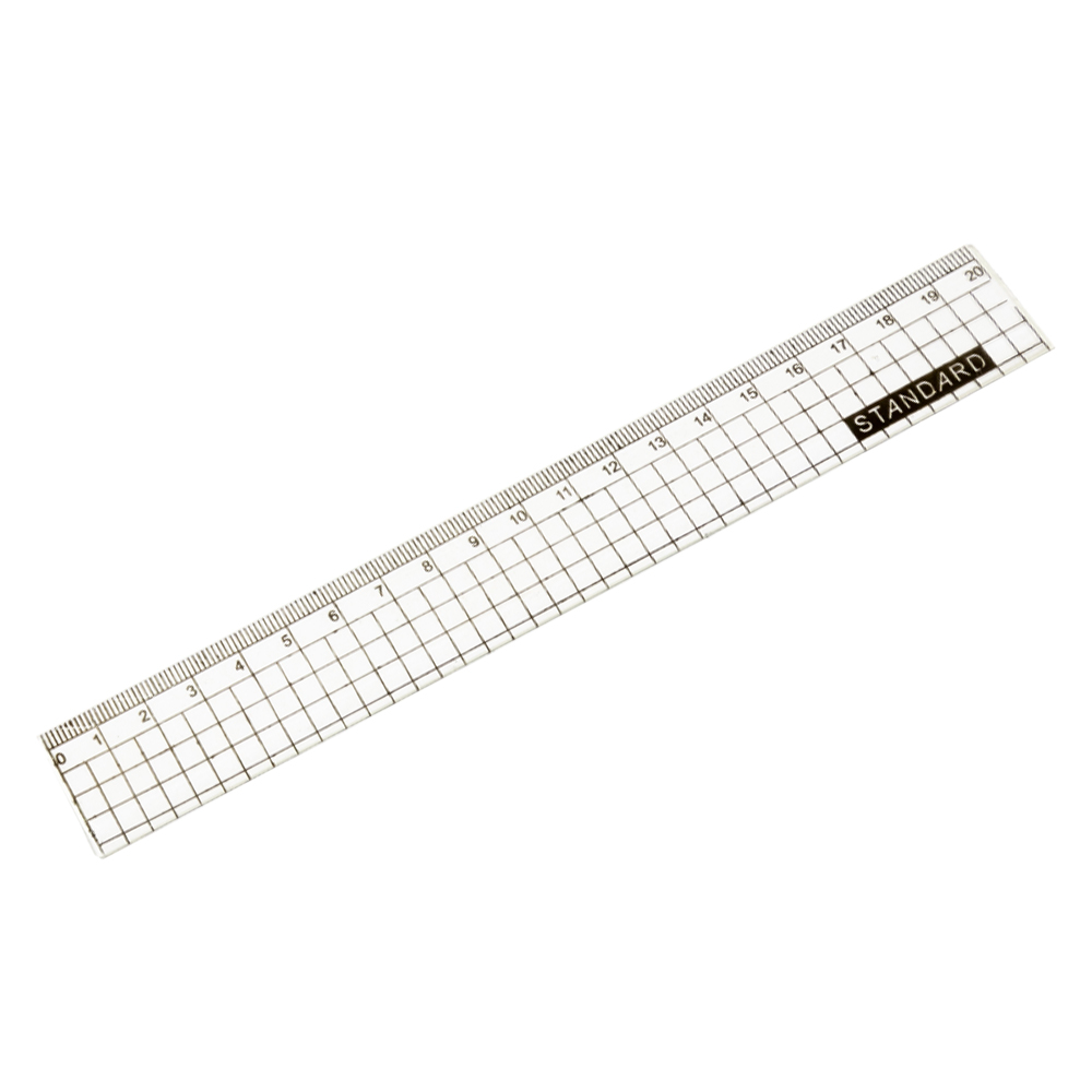 Plastic Ruler 20 cm | Office Supplies & More - Bakier Stationery