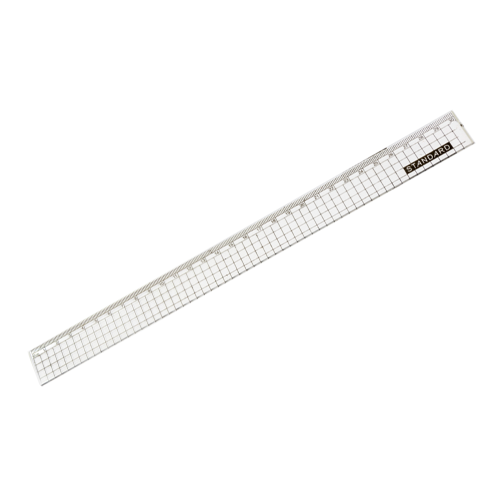 Plastic Ruler 30 cm | Office Supplies & More - Bakier Stationery