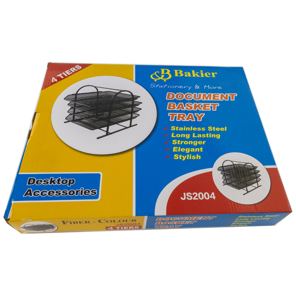 Metal paper Tray - 4 layers | Office Supplies & More - Bakier Stationery