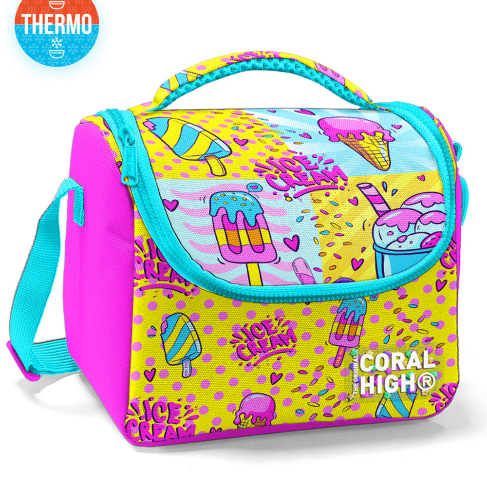 Coral High Kids Mixed Ice Cream Patterned Thermo Lunch Box | Office ...