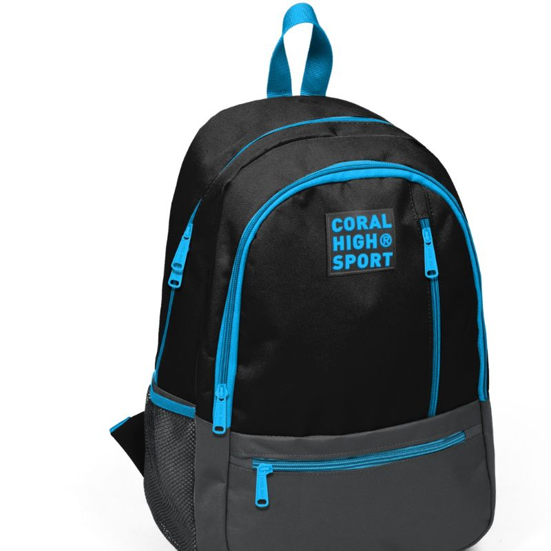 Coral High Sport Four Compartment Backpack - Black Dark Gray | Office ...