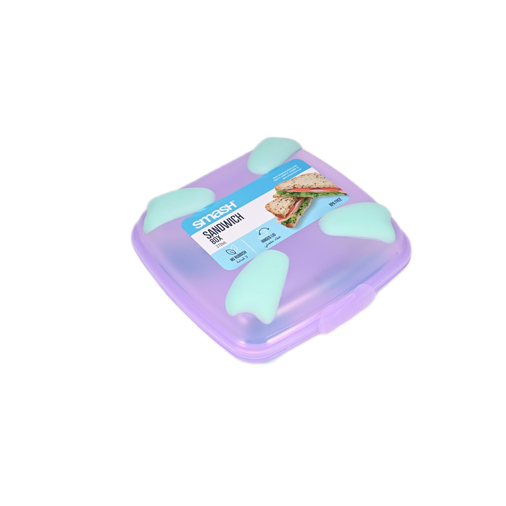 Smash plastic SANDWICH BOX Teal-Purple | Office Supplies & More ...