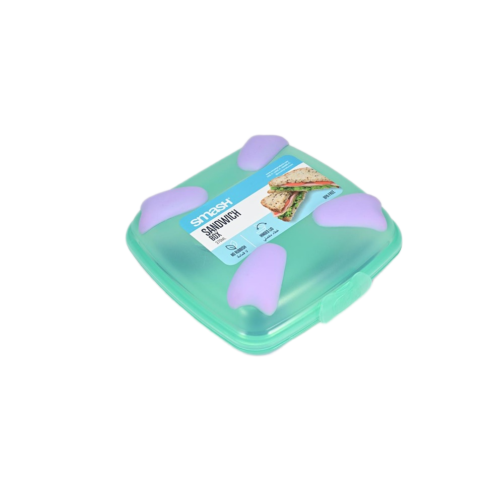 Smash plastic SANDWICH BOX Purple-Teal | Office Supplies & More ...
