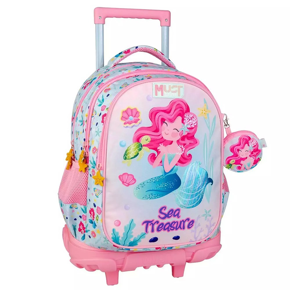 Must Team Sea Treasure Primary School Trolley Bag 3 Compartments ...